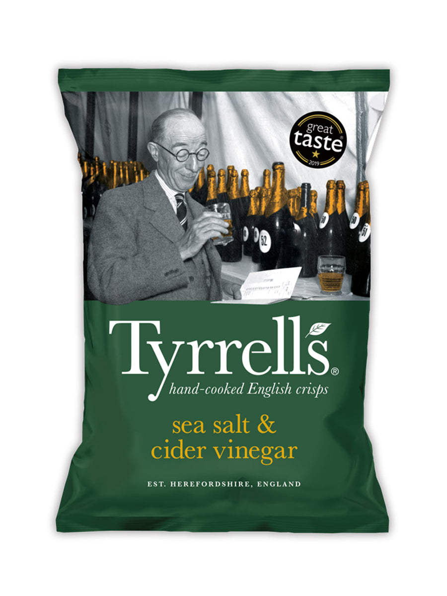TYRRELLS P/CHIPS CIDER VINEGAR SEA SALT 150G – Village Grocer - Gamuda Walk