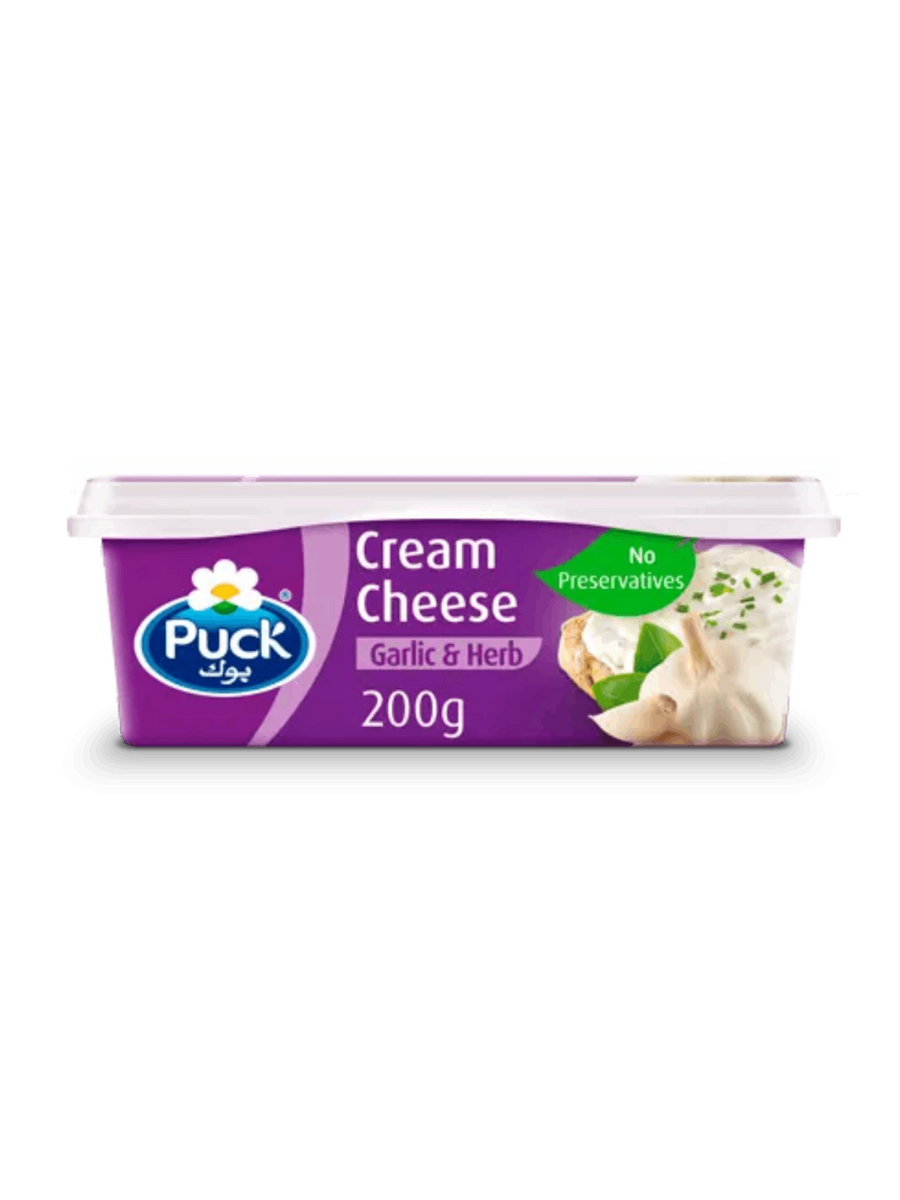PUCK CREAM CHEESE SPREAD GARLIC 200G – Village Grocer - Gamuda Walk